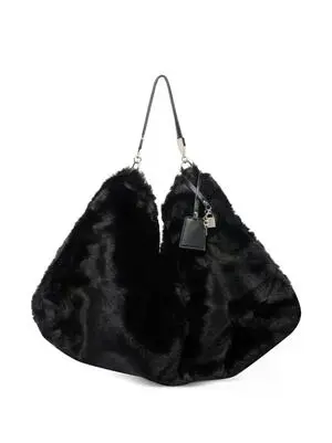 Liu Jo Faux-fur Tote Bag - Black