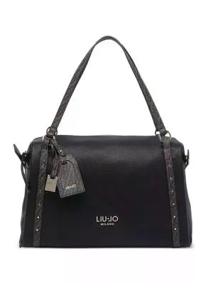 Liu Jo Logo-print Studded Tote Bag - Black