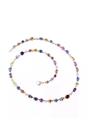 SYLVA & CIE Riviera Embellhished Necklace - Silver