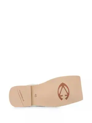 Camper Menosmal Stud-embellished Leather Loafers - Neutrals