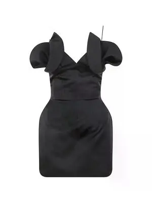 Magda Butrym V-neck Corset Mini Dress - Black