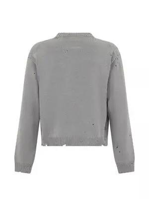 Mihara Yasuhiro Message Jacquard Knit Sweater