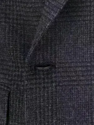Tagliatore Check-pattern Virgin Wool Coat