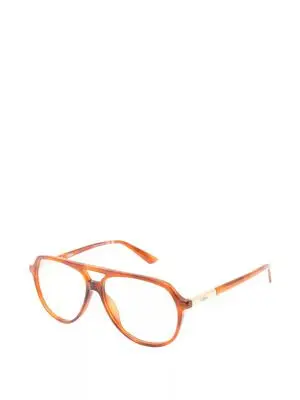Chloé Pilot-frame Glasses - Brown