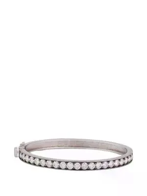 SYLVA & CIE Eleni Diamond Bangle - Silver