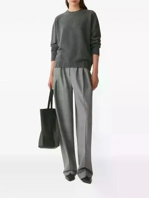 Fabiana Filippi Bead-embellished Ribbed-trim Sweater