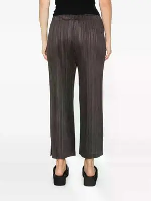 Issey Miyake Pleated Side-slit Trousers