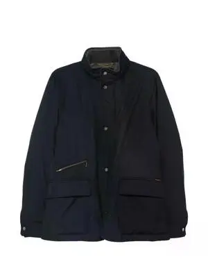 MOORER High-neck Press-stud Jacket