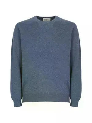 DELLA CIANA Crew-neck Knitted Sweater - Blue