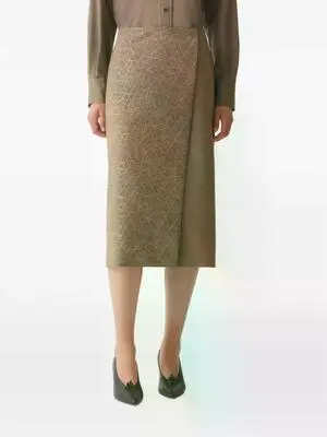 Fabiana Filippi Sequin-embellished Wrap-style Skirt