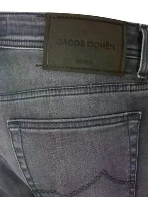 JACOB COHЁN Logo-patch Slim-cut Jeans