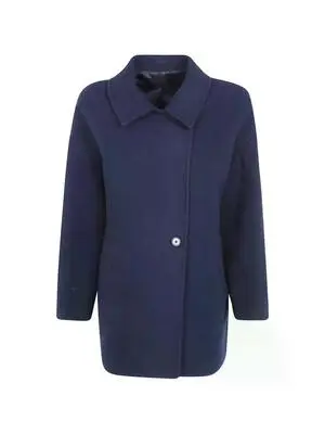 Paul Smith Button-fastening Dropped-shoulder Coat - Blue