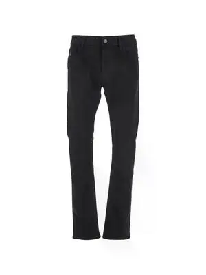 JACOB COHЁN Bard Logo-patch Slim-cut Jeans - Black