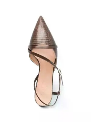 MALONE SOULIERS Valeria Lizard-effect Pumps