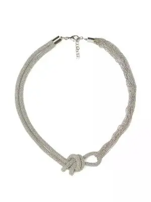 Fabiana Filippi Knotted Multi-strand Necklace - Silver
