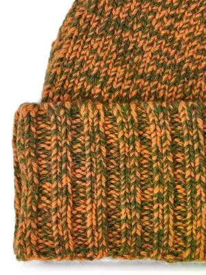 Marni Logo-embroidered Ribbed-knit Beanie Hat