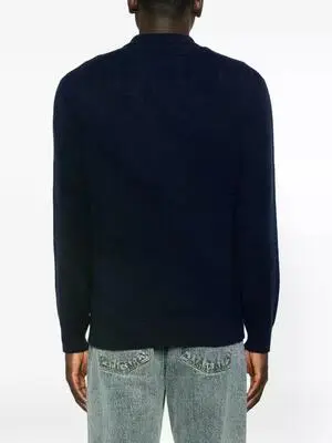 Canali Quarter-zip Knitted Polo Sweater