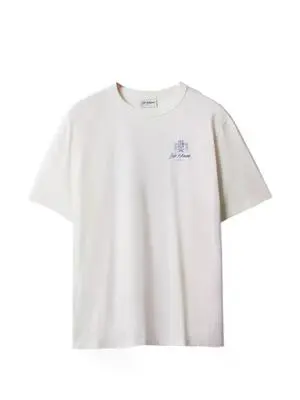 CAFÉ KITSUNÉ Logo-print T-shirt - Neutrals