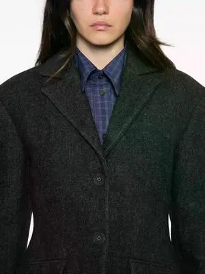 GANNI Single-breasted Wool Coat