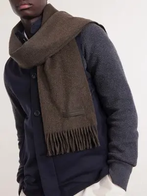 Zegna Oasi Fringed Cashmere Scarf