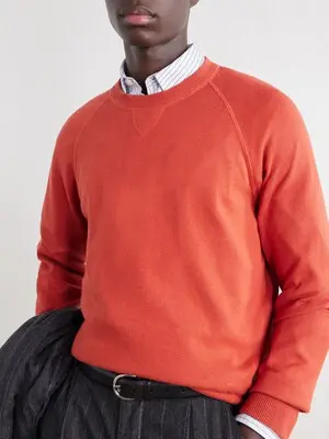 GHIAIA Cotton And Cashmere-blend Sweatshirt