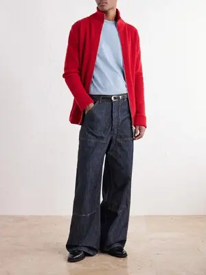 FULLCOUNT Double-knee Wide-leg Jeans
