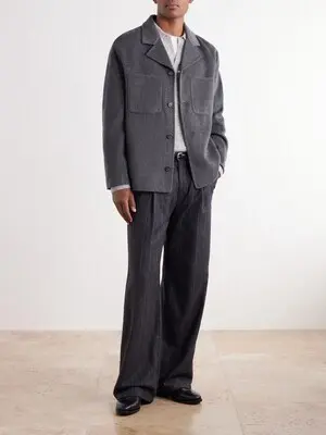 Officine Générale Hayri Brushed-wool Overshirt