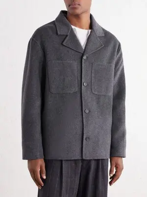 Officine Générale Hayri Brushed-wool Overshirt