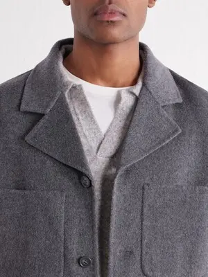 Officine Générale Hayri Brushed-wool Overshirt