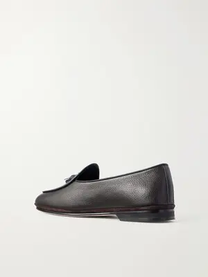 Rubinacci Marfy Tasseled Full-grain Leather Loafers - Brown