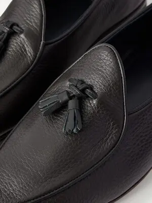 Rubinacci Marfy Tasseled Full-grain Leather Loafers - Brown