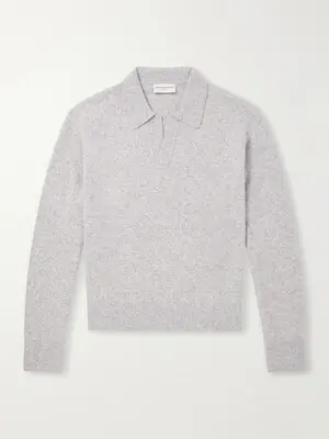 Officine Générale Mark Wool And Cashmere-blend Sweater - Gray