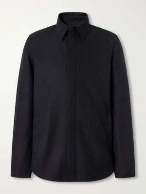 Gucci Gg-jacquard Cotton-canvas Jacket