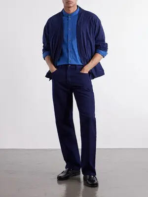 Blue Blue Japan Sashiko Cotton Straight-leg Jeans