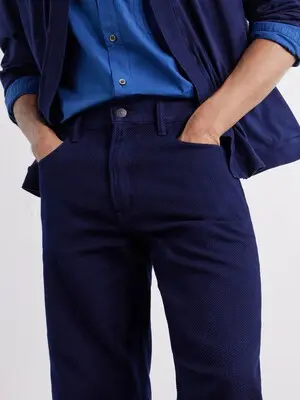 Blue Blue Japan Sashiko Cotton Straight-leg Jeans