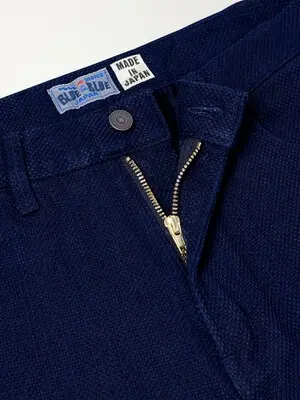 Blue Blue Japan Sashiko Cotton Straight-leg Jeans