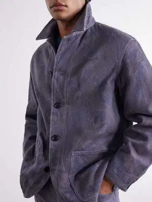 Blue Blue Japan Coverall Sumi Nagashi Cotton-sashiko Jacket