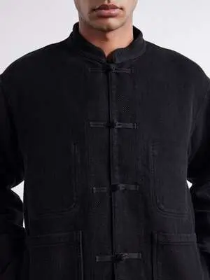 Blue Blue Japan Mandarin-collar Cotton-sashiko Jacket