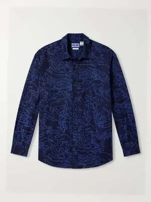 Blue Blue Japan Cotton-jacquard Shirt - Blue
