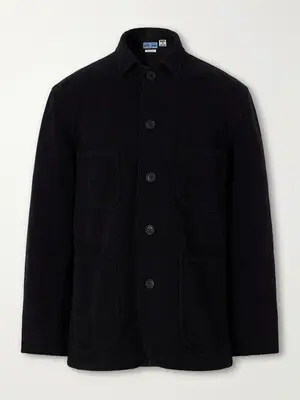Blue Blue Japan Coverall Cotton-sashiko Jacket - Black