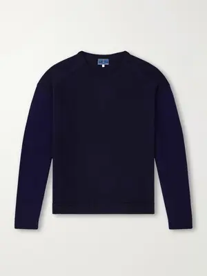 Blue Blue Japan Wool-blend Sweater - Blue