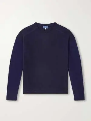 Blue Blue Japan Wool-blend Sweater - Navy