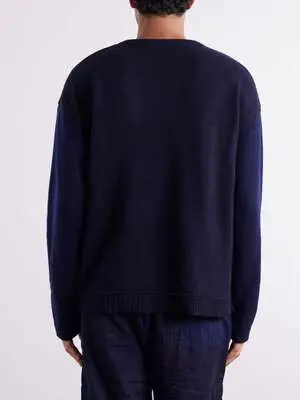 Blue Blue Japan Wool-blend Sweater - Navy