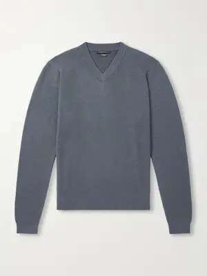 BEGG & CO. Adrien Cashmere Sweater - Gray