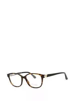 EMOZIONI Tortoiseshell-effect Oval-frame Glasses - Brown