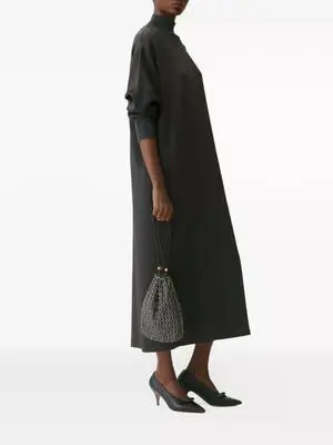 Fabiana Filippi High-neck Long-sleeve Midi Dress