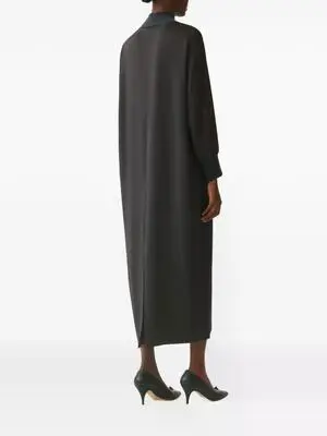 Fabiana Filippi High-neck Long-sleeve Midi Dress