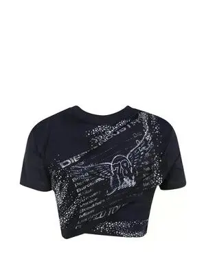 DIESEL® Rucked-up T-shirt In Double-layer Jersey