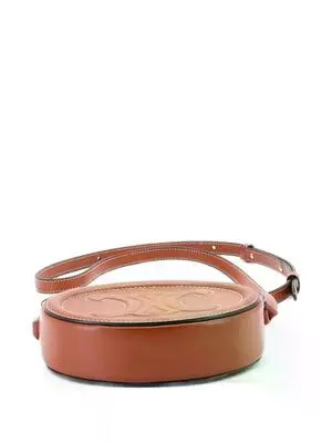 Celine Triomphe Oval Leather Mini Crossbody Bag