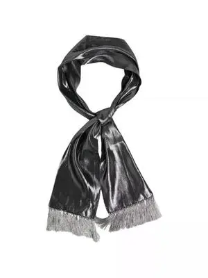 Dolce & Gabbana Metallic Fringed Scarf - Grey